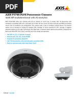 Datasheet Axis p3735 Ple Panoramic Camera en US 443423 | PDF | Camera ...