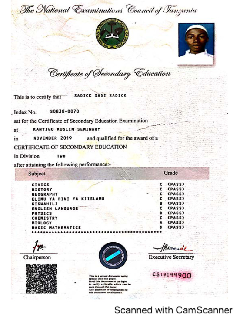 O-Level Certificate | PDF