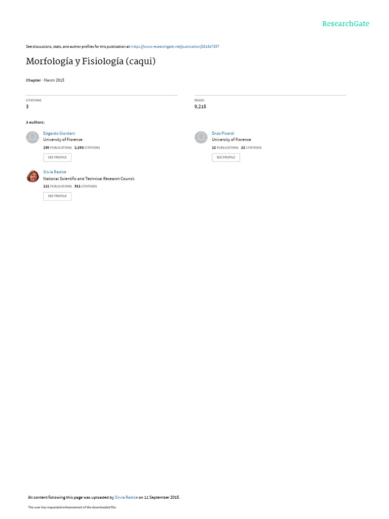 Cap Tulo 2 Caqui | PDF | Flores | Germinación