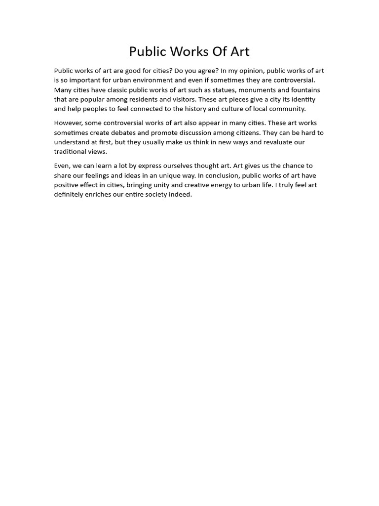 Public Works of Art | PDF