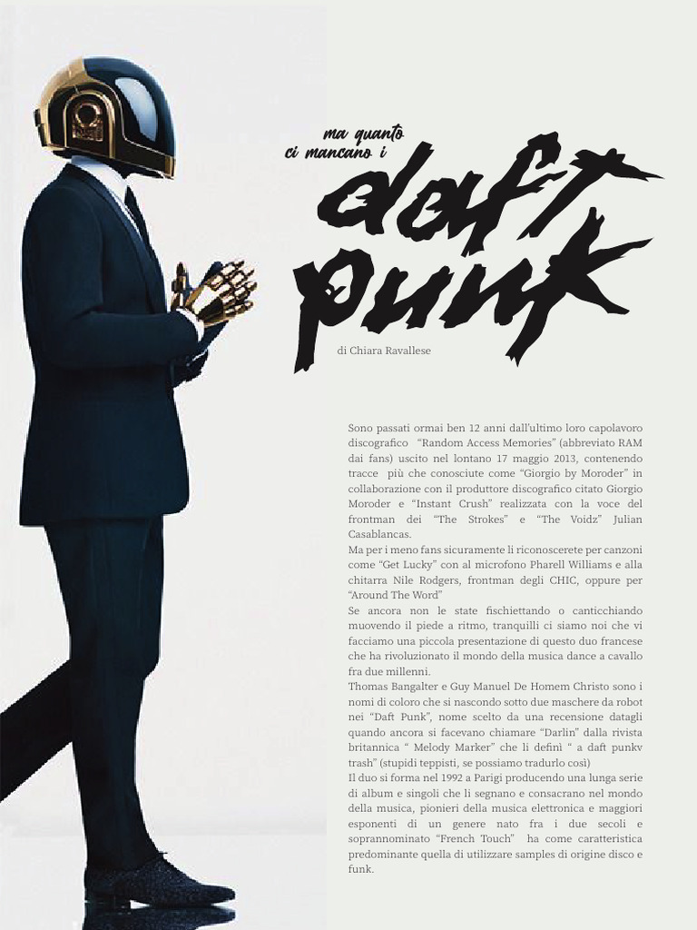 Ma Quanto Ci Mancano I Daft Punk Completo | PDF