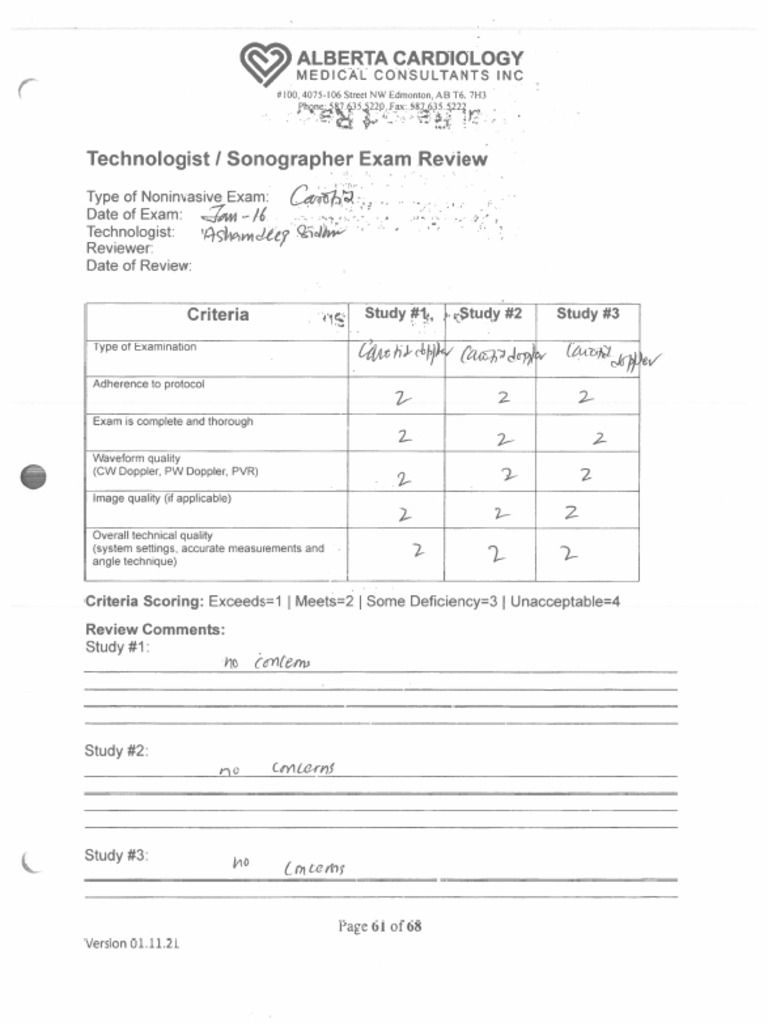 Carotid Exam Review | PDF