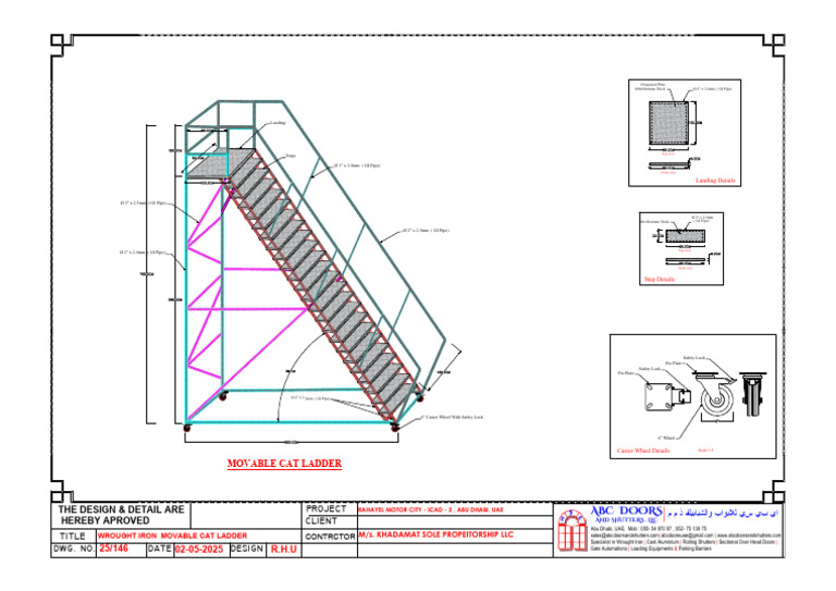 Wrought Iron Movable Cat Ladder Design | PDF