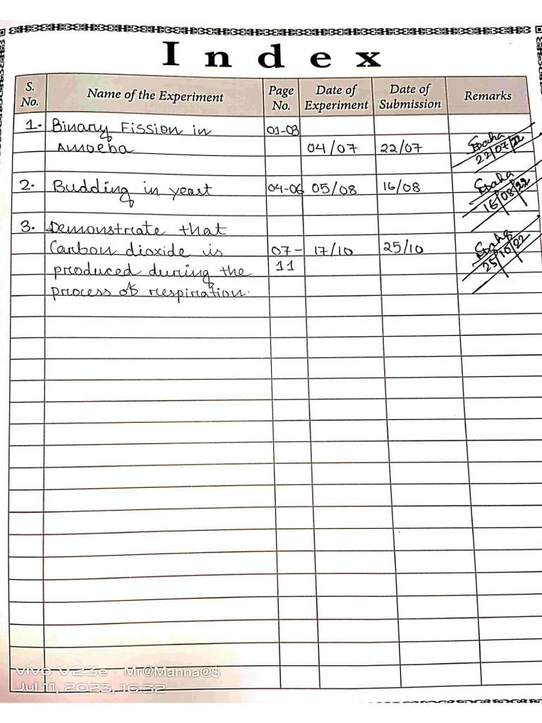 Biology Practical Class X Pdf