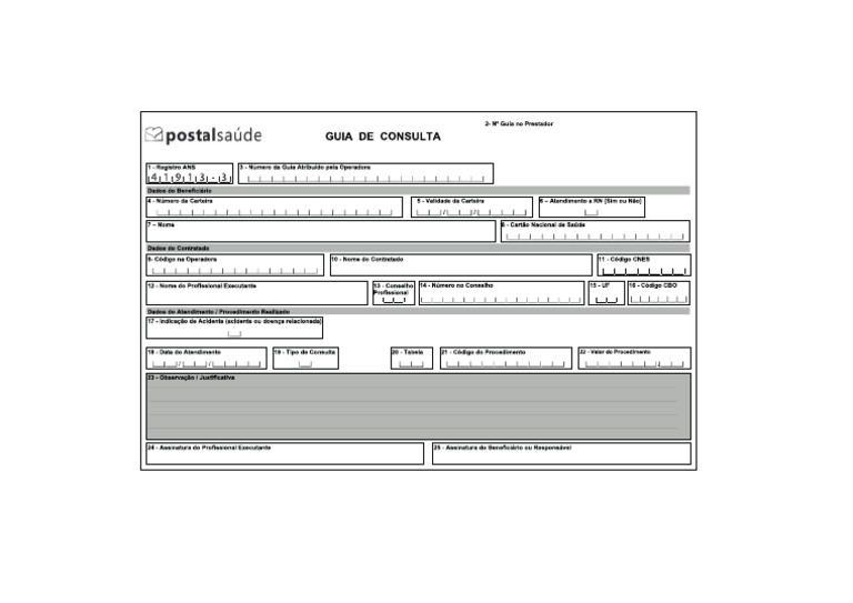Guia Postal Saude Consulta | PDF
