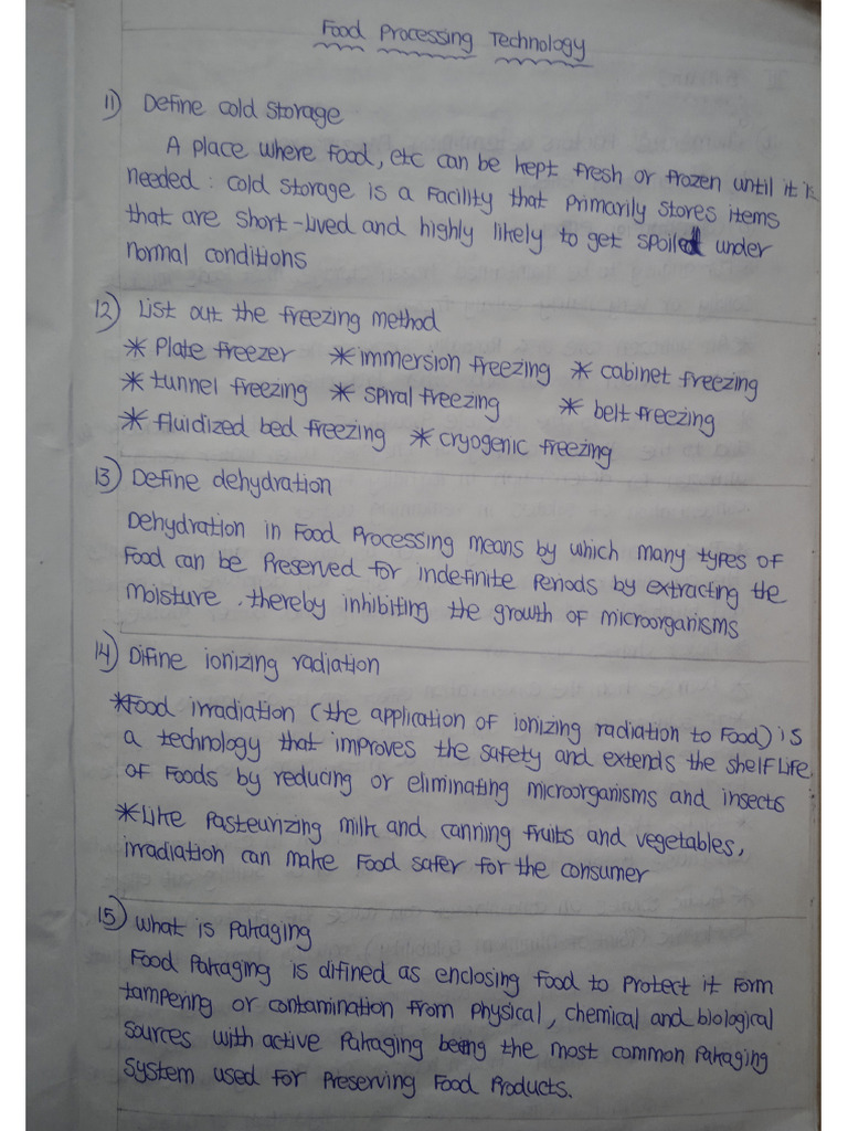 Food Processing Technology | PDF