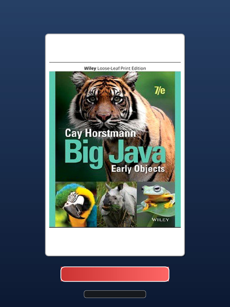 Big Java Early Objects 7th Edition Full Download | PDF | Multiple Choice | Science