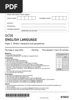 GCSE English Language Paper 1 June 2021 | PDF