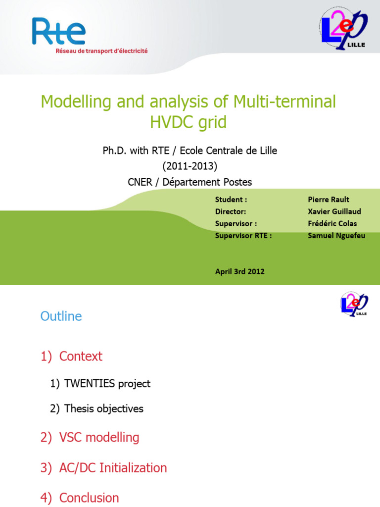 Multi Terminal HVDC Grid | PDF | High Voltage Direct Current ...