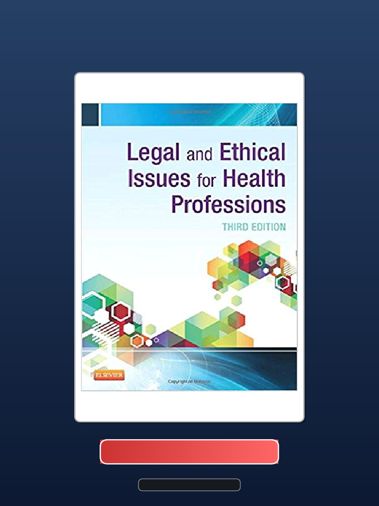 Verified PDF Download Legal and Ethical Issues For Health Professions ...