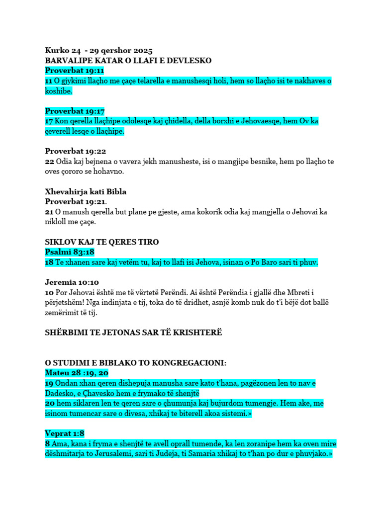 Kurko 24 - 29 Qershor 2025 | PDF
