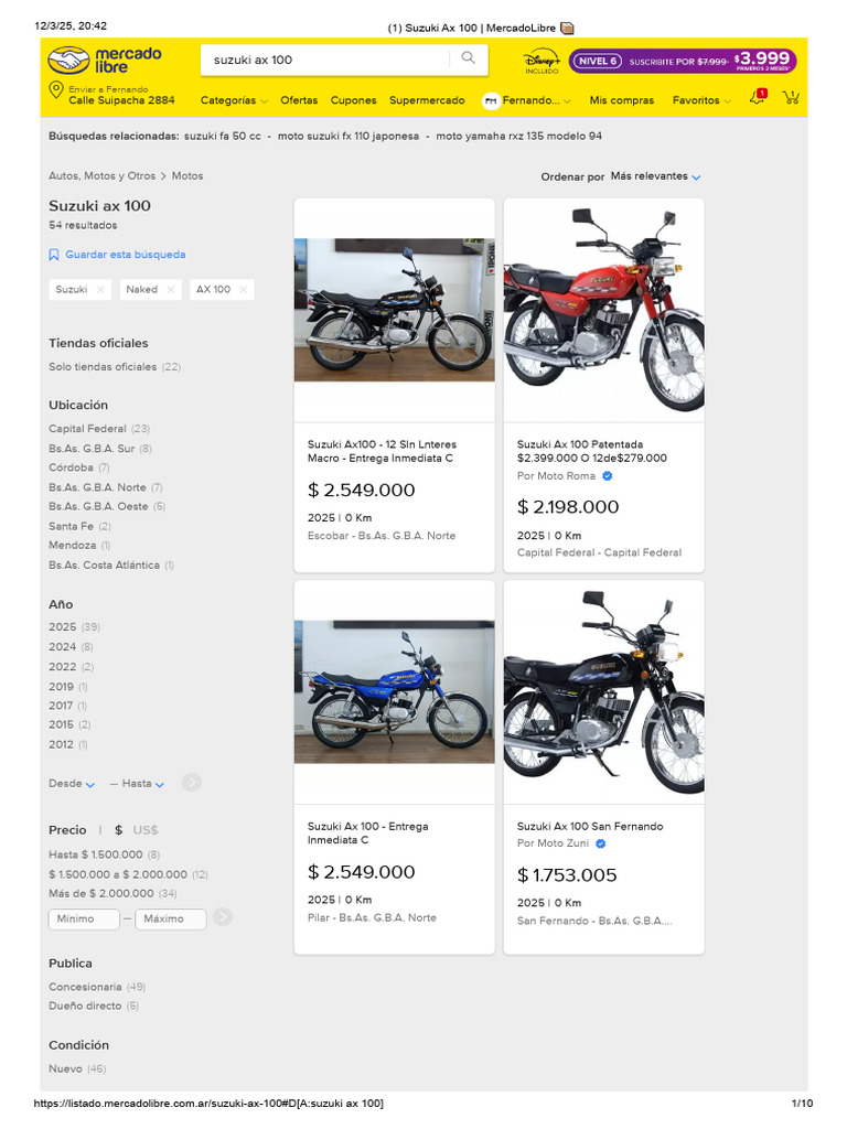 Suzuki Ax 100: Precios y Modelos 2025 | PDF | Motociclismo | Vehículo ...