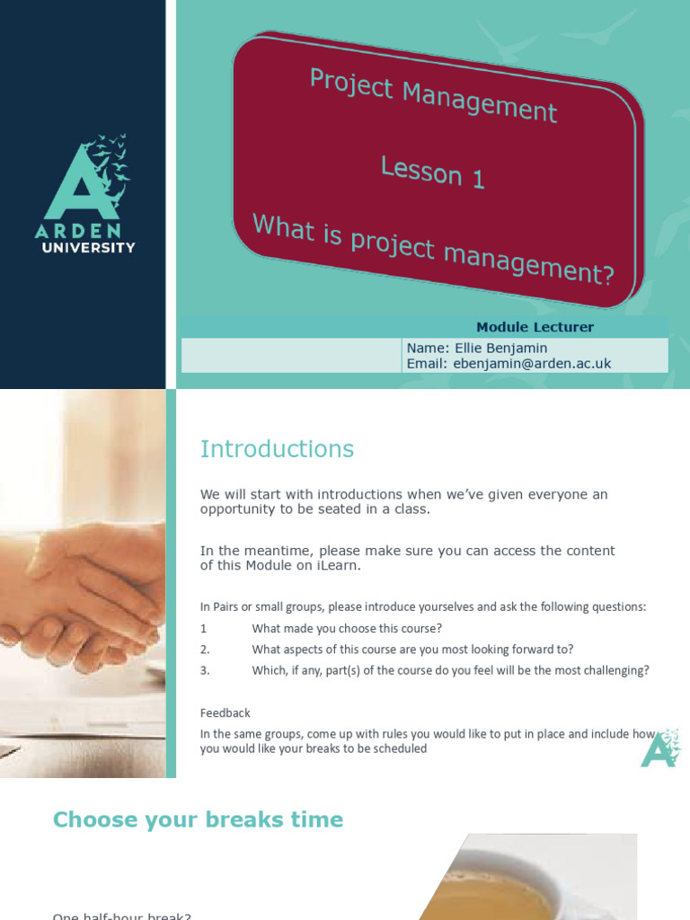 Introduction to Project Management Module | PDF | Project Management ...