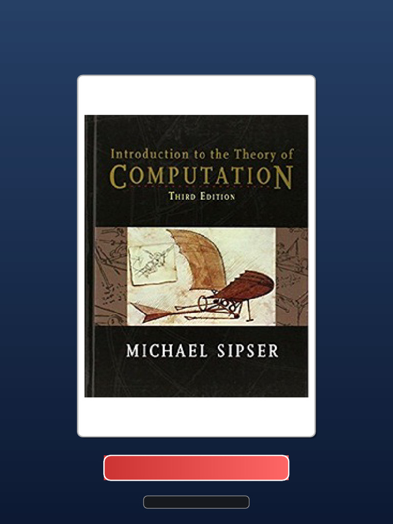 Introduction To The Theory of Computation 3rd Edition Full Download | PDF | Multiple Choice ...