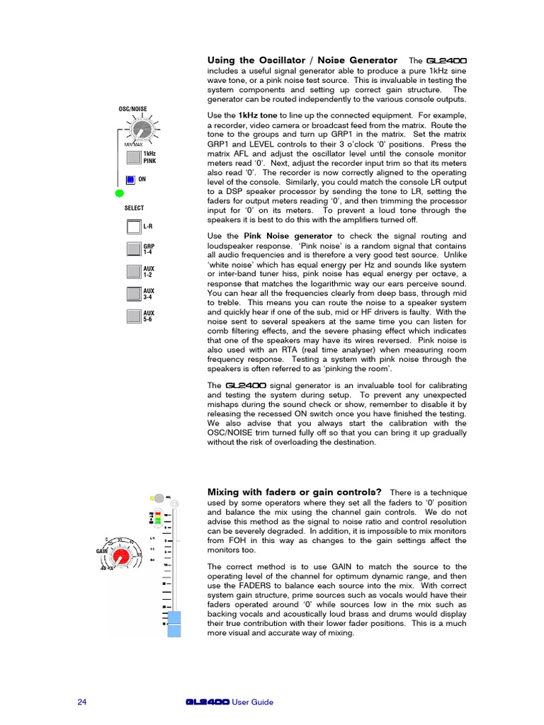 Mode D'emploi Allen & Heath GL2400-32 (40 Des Pages) | PDF ...