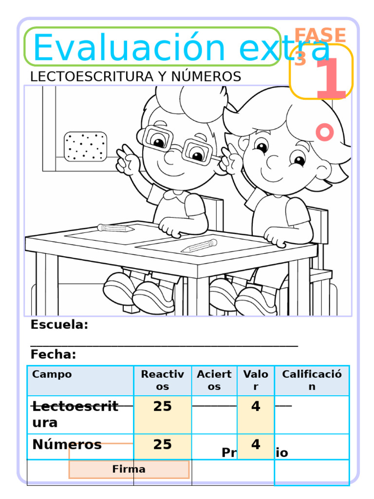Examen Lectoescritura 3er. Bim 1o B | PDF