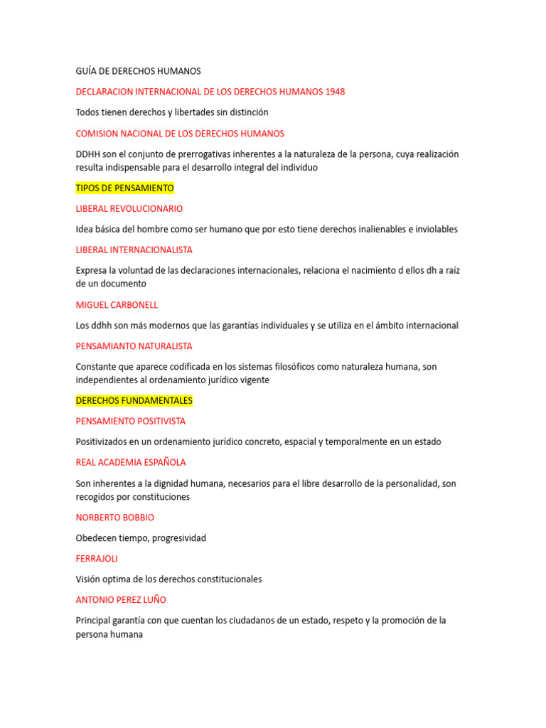 Guía de Derechos Humanos | PDF | Derechos humanos | Derechos