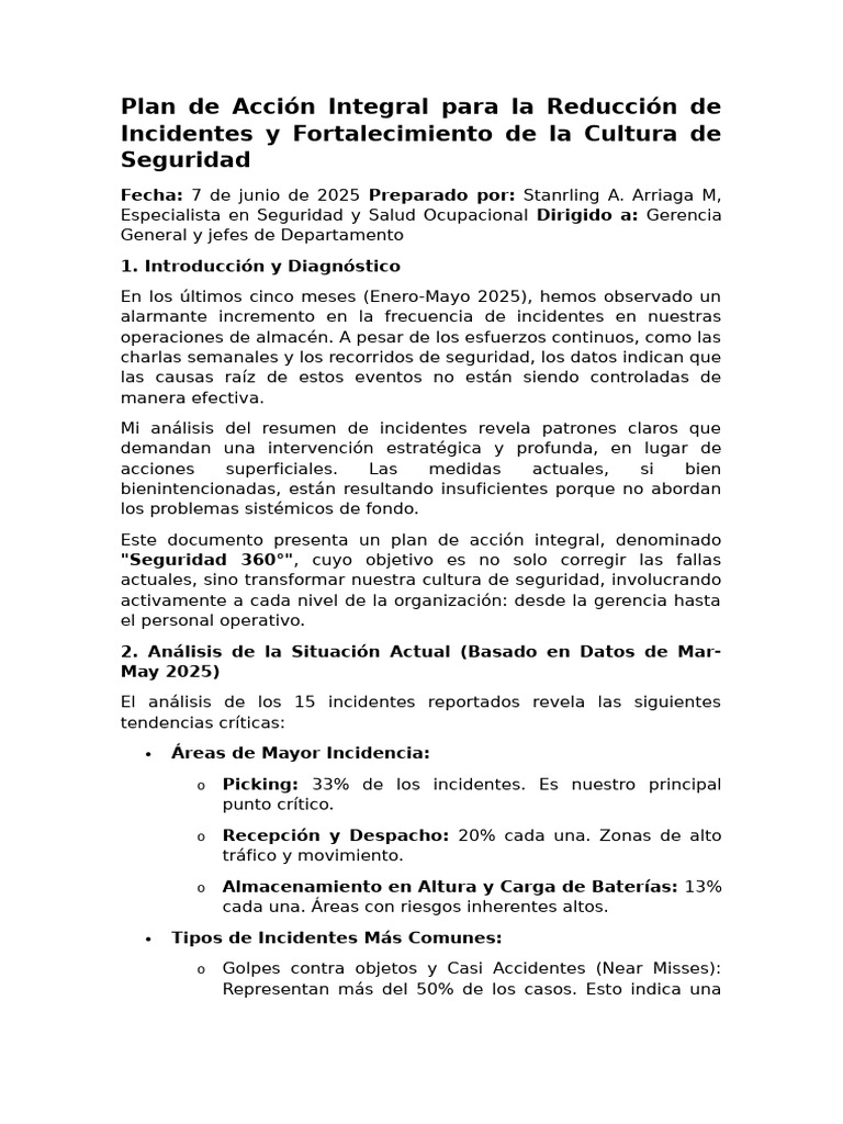 Plan Integral de Seguridad 360° | PDF
