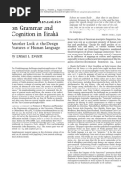 The Pirahã Language | PDF | Linguistics | Tone (Linguistics)