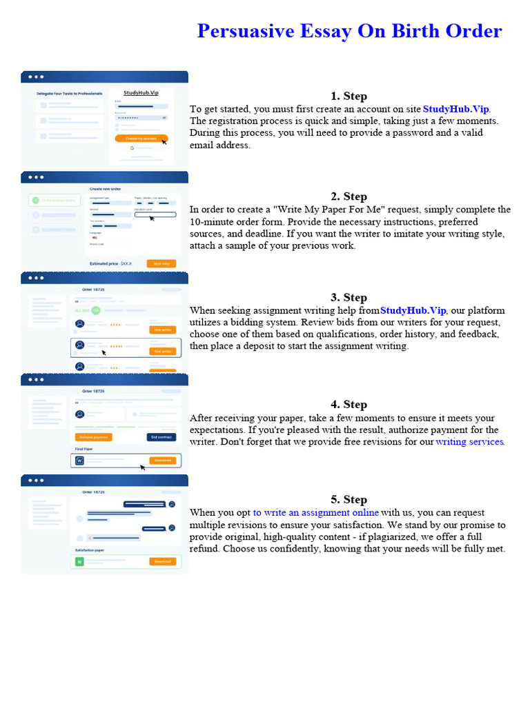 Persuasive Essay On Birth Order | PDF