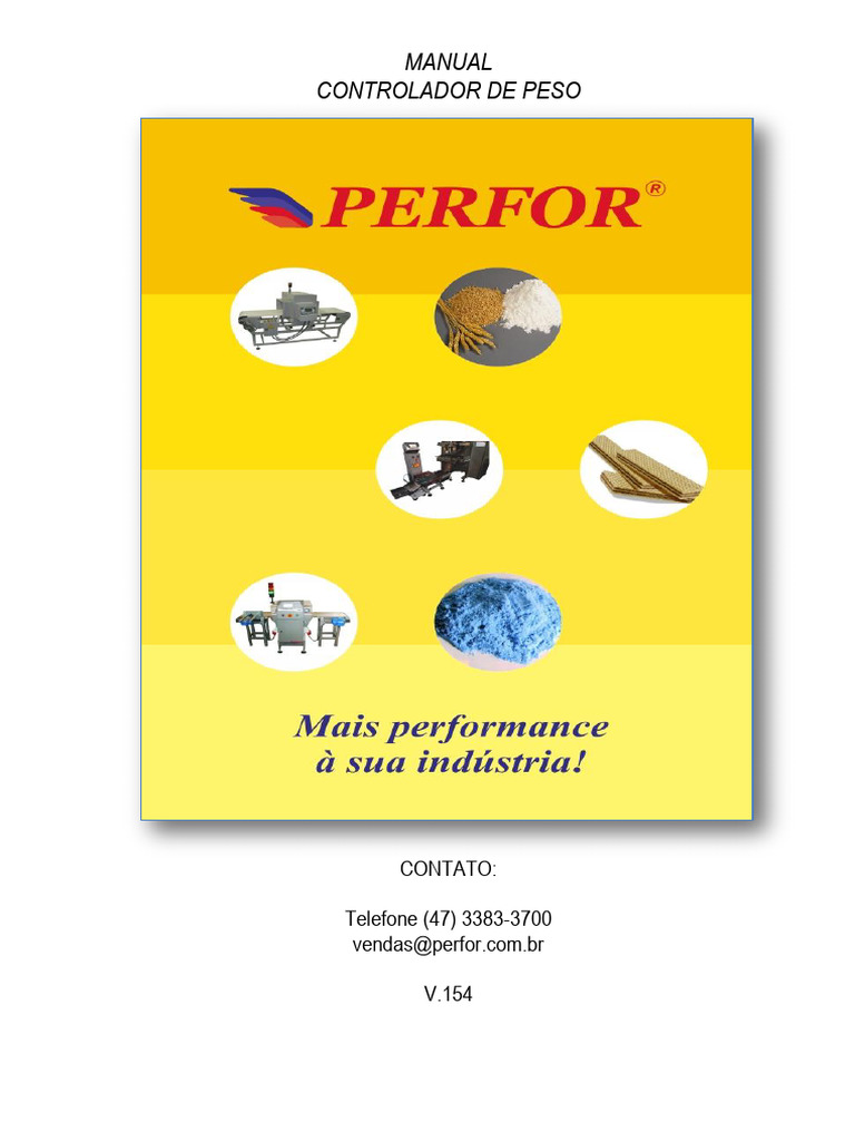 Manual do Controlador de Peso v154 | PDF | Desvio padrão | Tempo