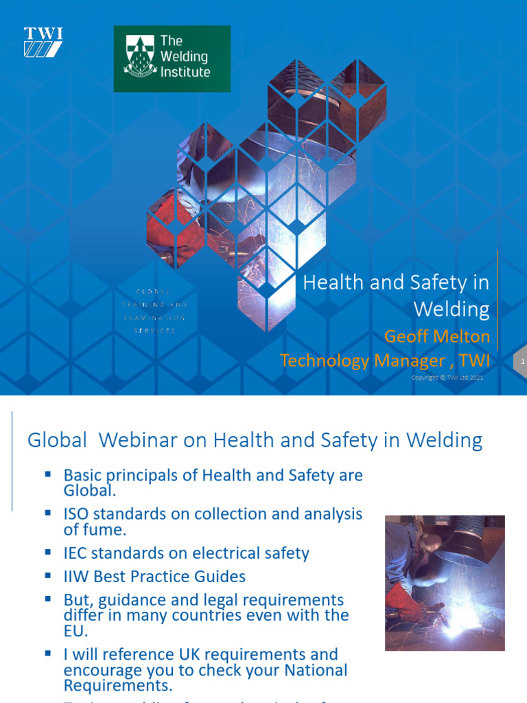 Welding Health & Safety Guidelines | PDF | Chromium | Welding