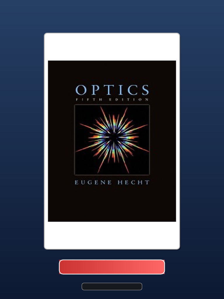 Optics 5th Edition Full Download | PDF | Optics | Waves