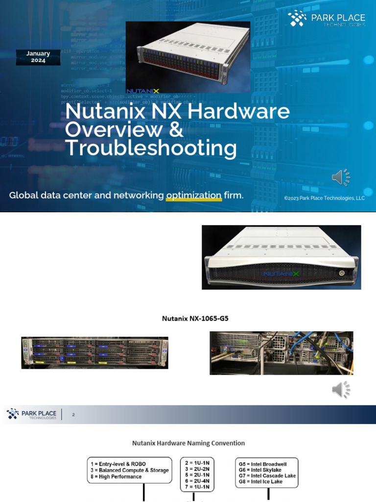 Nutanix NX Hardware Overview & Troubleshooting | PDF | Computer Architecture | Computer Engineering