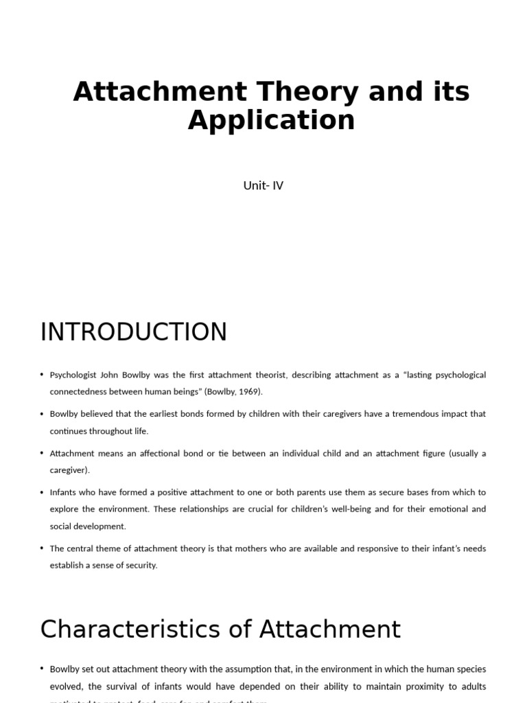 Understanding Attachment Theory in Therapy | PDF | Attachment Theory ...