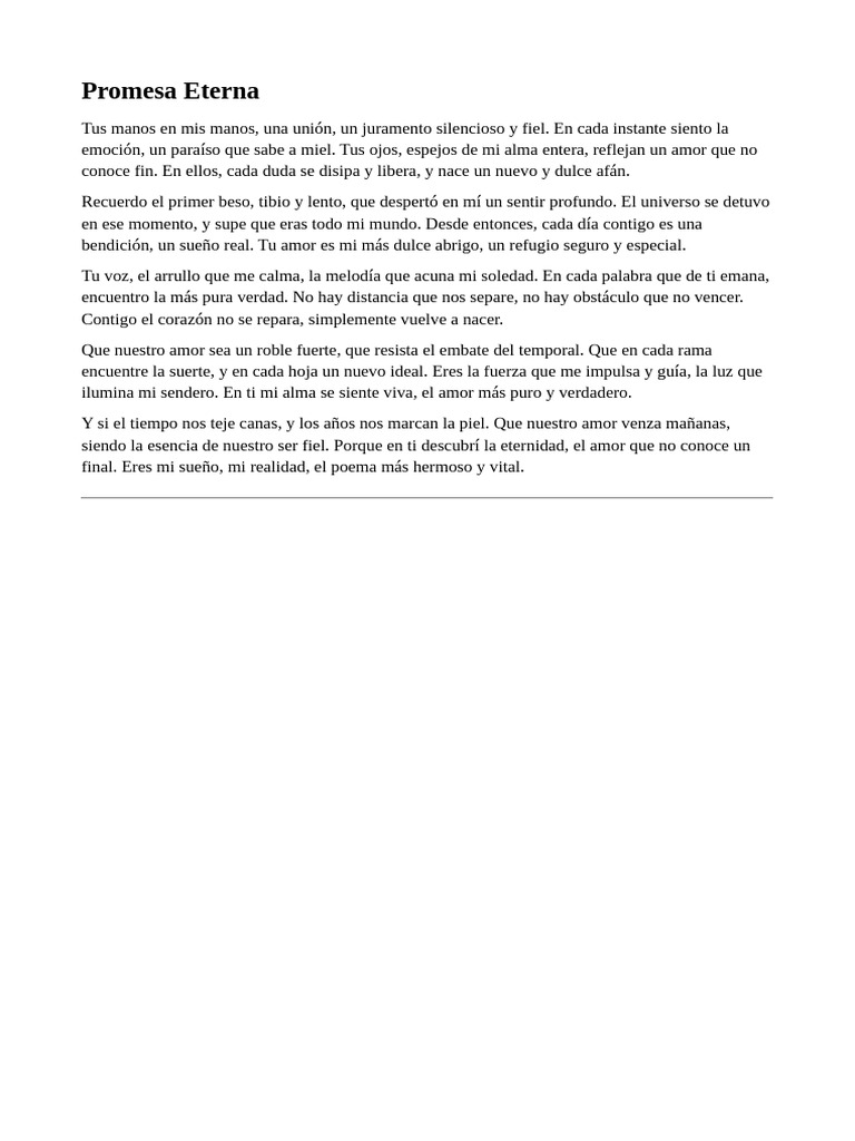 Promesa Eterna | PDF