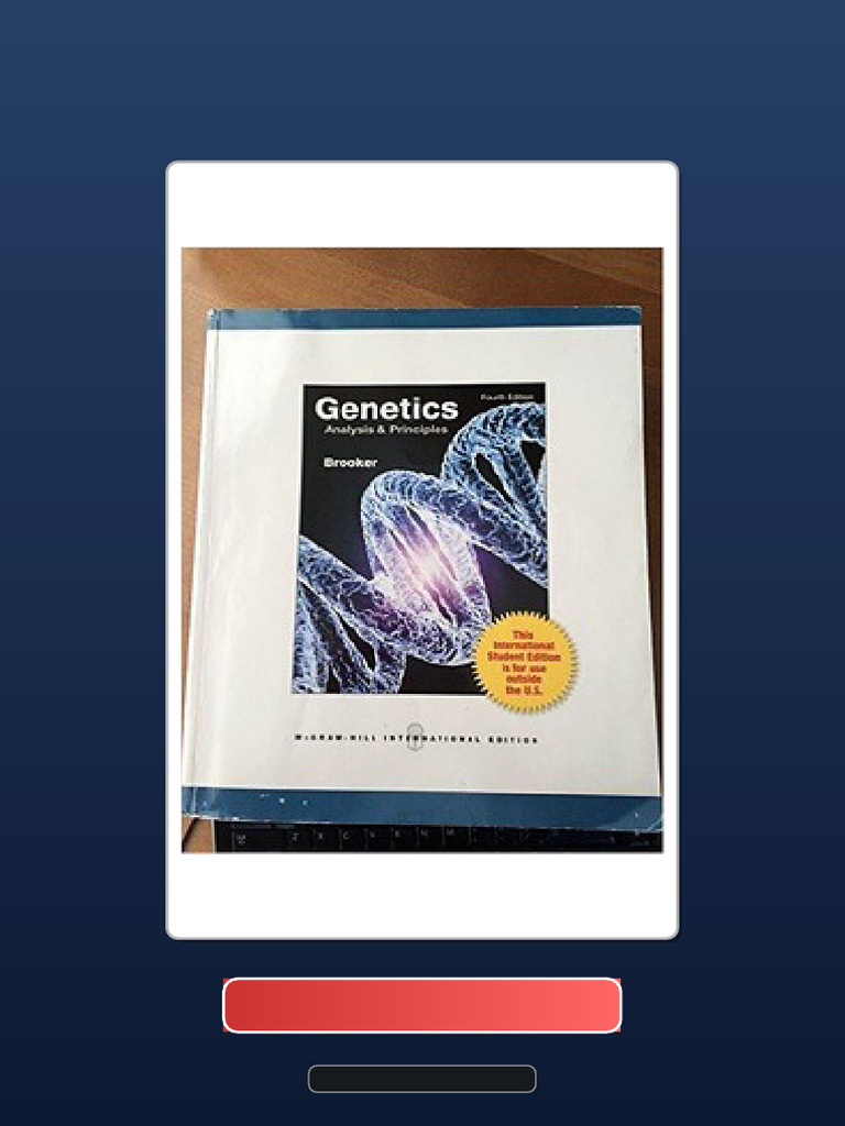 Genetics Analysis and Principles 4th Edition Full Download | PDF | Gene ...