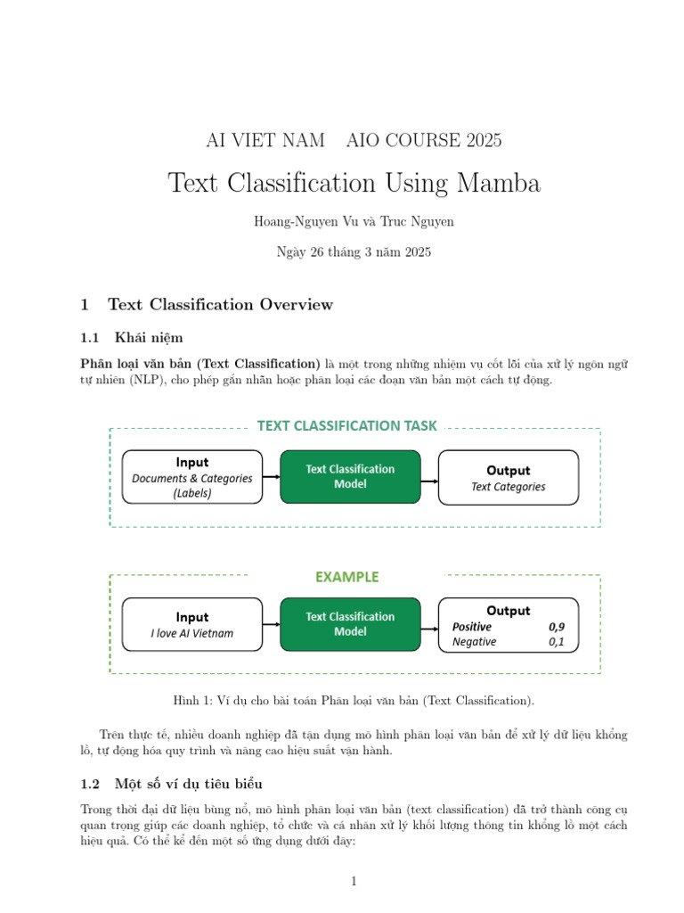 V2 - Text Classification With Mamba | PDF