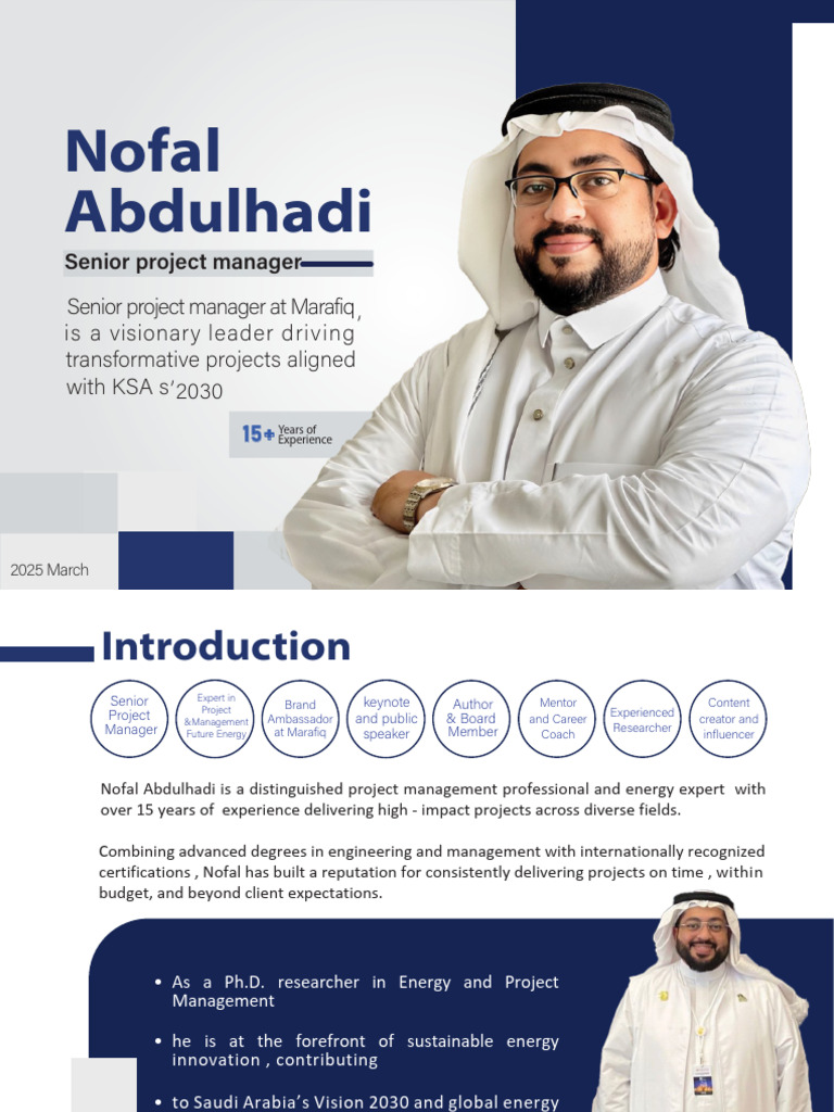 Nofal Abdulhadi: Energy Project Leader | PDF | Riyadh | Saudi Arabia