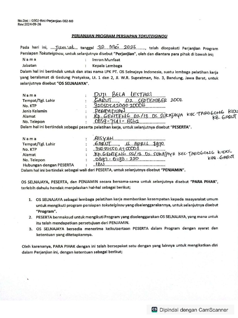 Dokumen TG - SSW - Compressed | PDF
