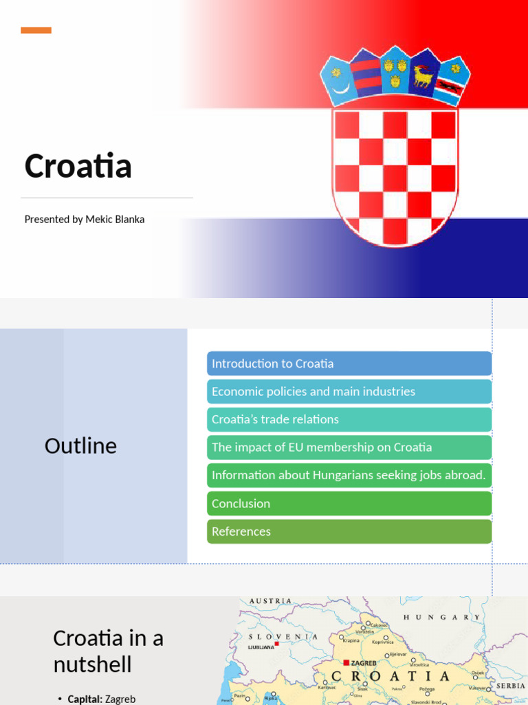 Croatia's Economy and EU Impact Overview | PDF