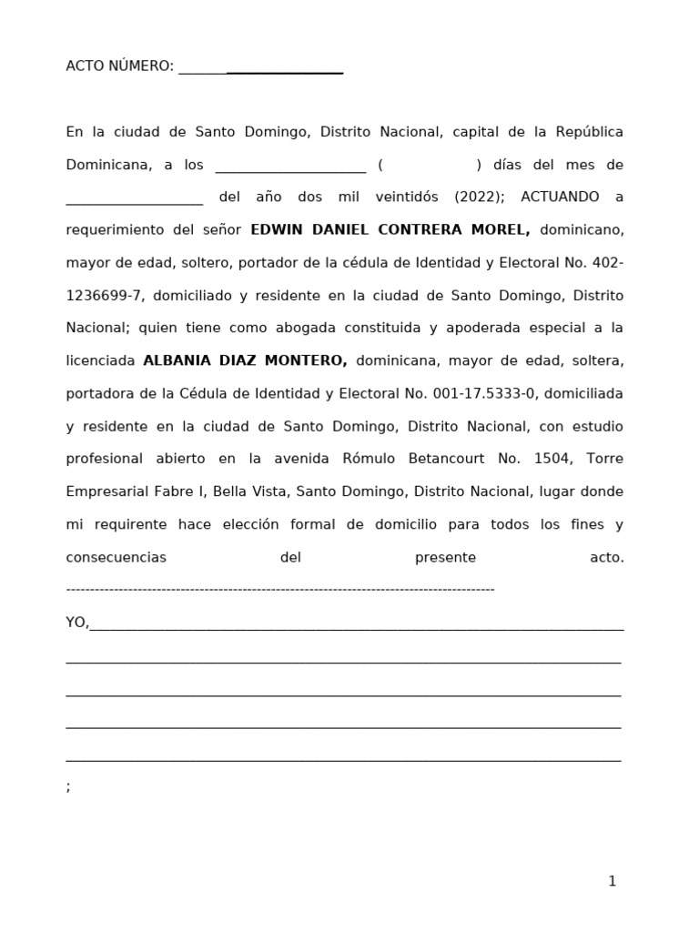 Acto Notificacion Kerabo y Angelo Spartaro Camiones | PDF