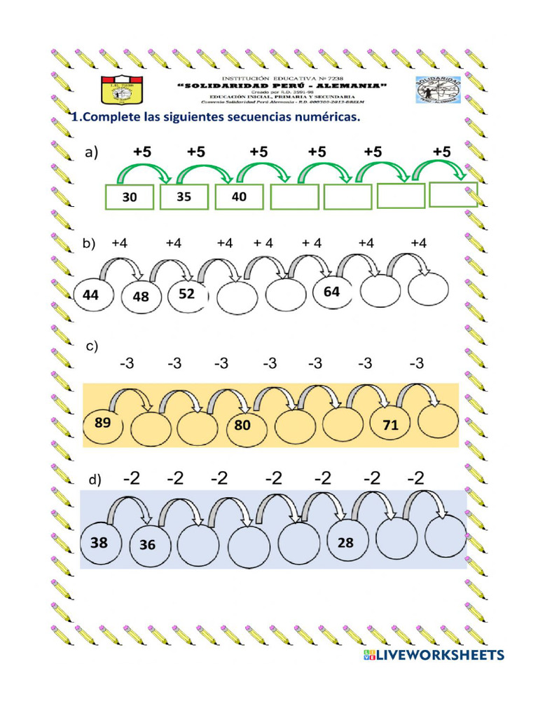 Patrones Numericos | PDF