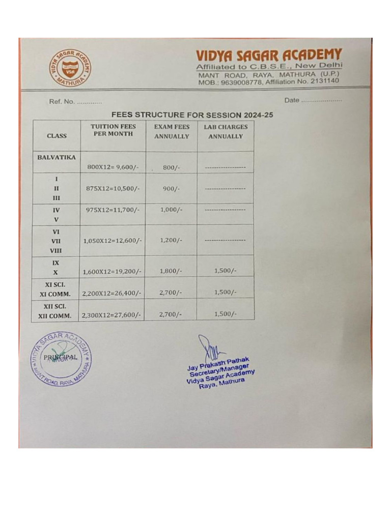 Fees Structure | PDF