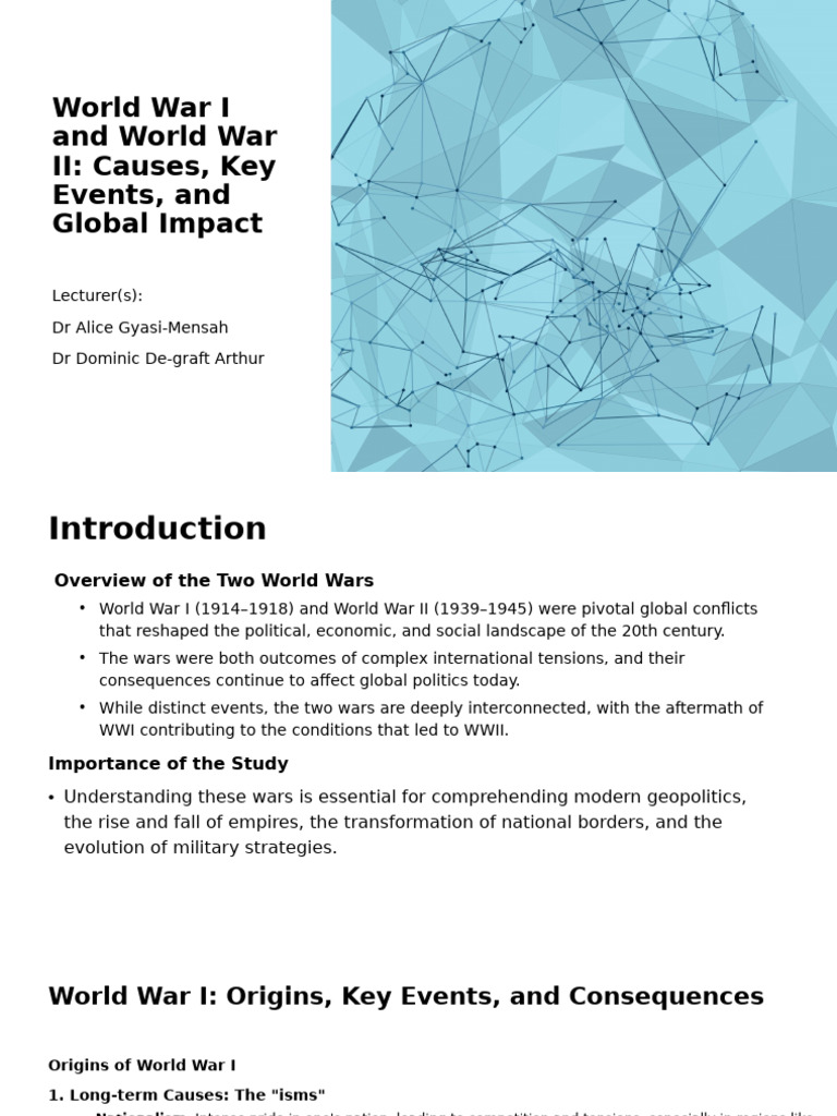WWI & WWII: Causes and Global Impact | PDF | Nazi Germany | German Empire