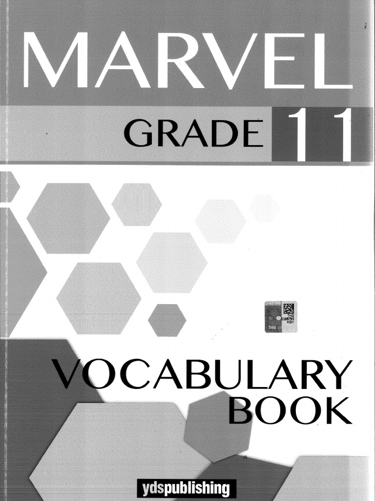 11 Marvel Grade Vocabulary Book | PDF