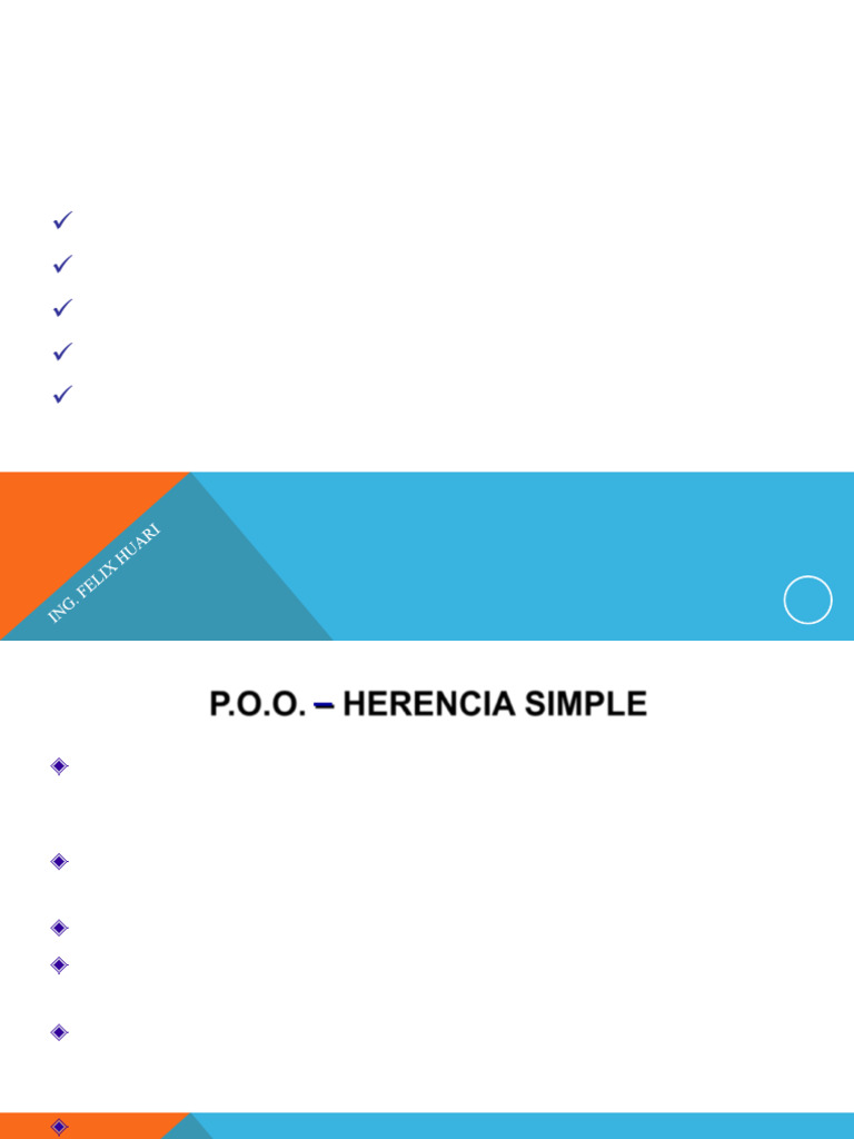 Semana 12 - Herencia Simple | PDF | Herencia (Programación Orientada a ...