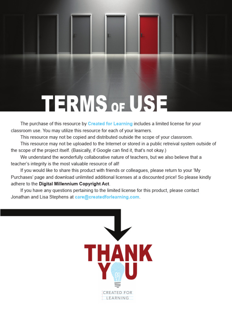 Terms Use: YOU Thank | PDF | Learning