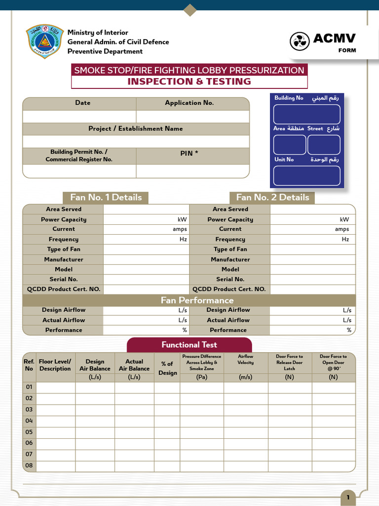 Smoke Stop Lobby Inspection Report | PDF