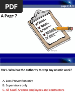 ARAMCO WPR Question AND ANSWER | PDF | Fires | Safety