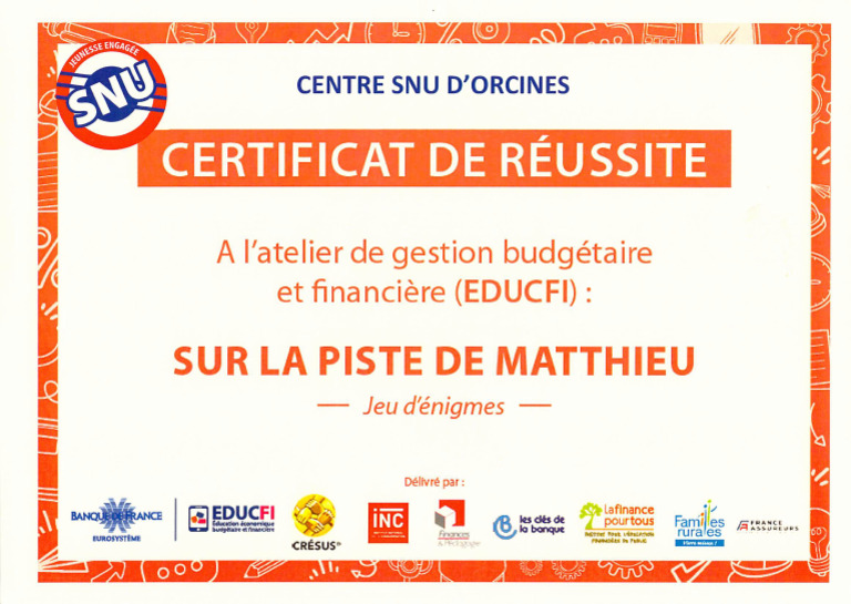 Centre SNU Orcine | PDF