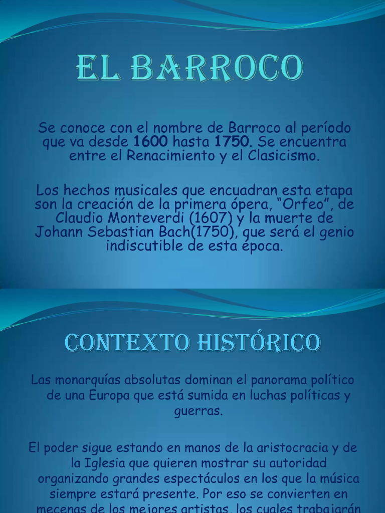 El Barroco Musical 2 | PDF | Musica barroca | Musicología