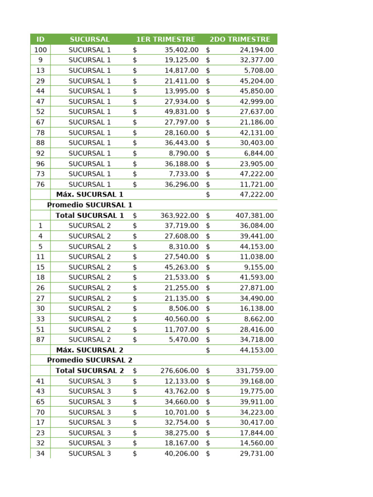 Subtotales en Excel-RAmos Ticona | PDF