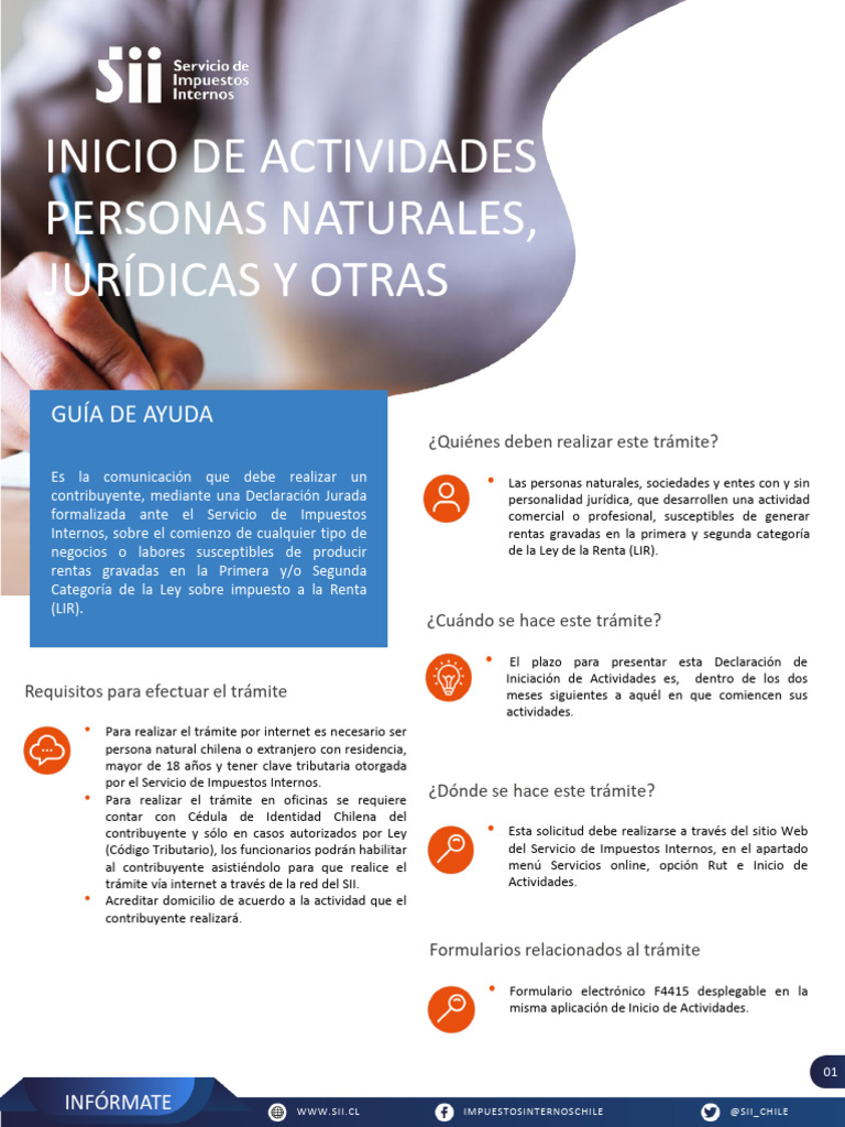 Guia Ayuda Inicio Persona Natural Juridica | PDF | Impuestos ...