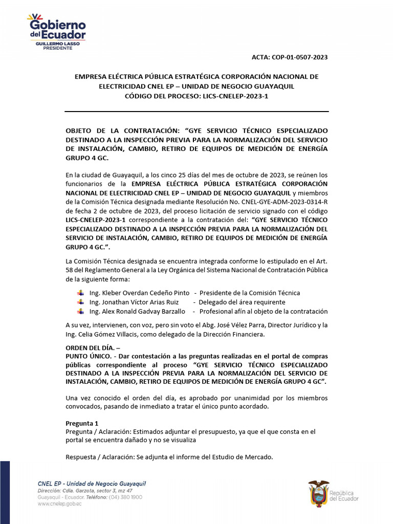 Acta de convalidacion 35402516 | PDF | Presupuesto | Mercado (economía)