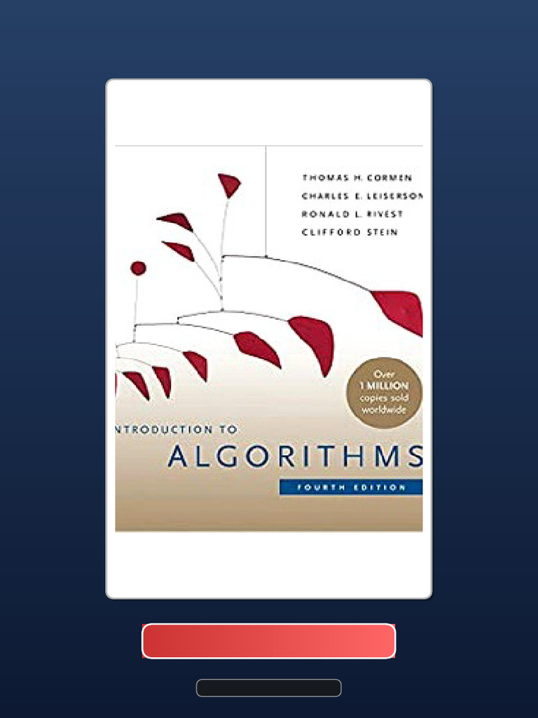 Introduction To Algorithms 4th Edition Full Download | PDF